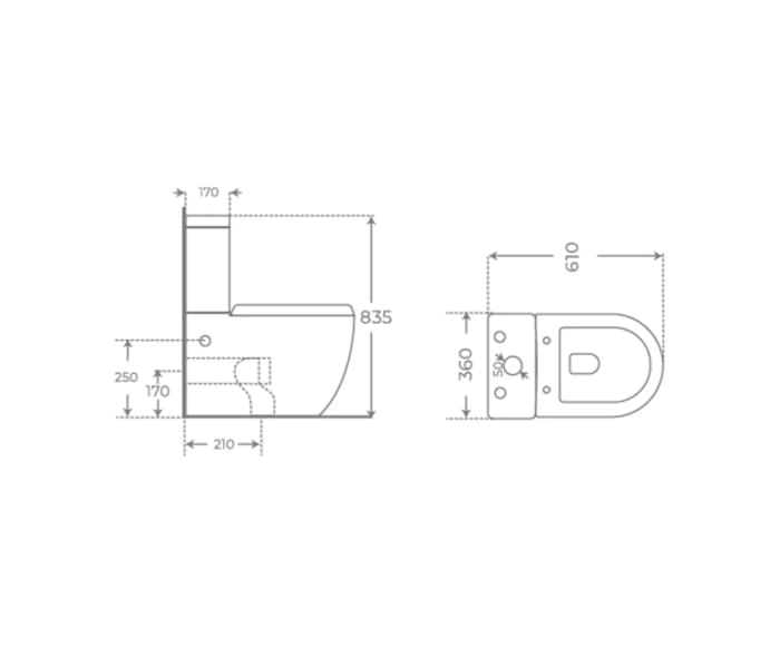 Inodoro compacto Fossil Natura Elba - Todomueblesdebano [2026]